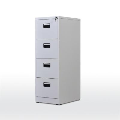 China Vertical Steel Four Drawer Filing Cabinet H1331mm 35KG Capacity Office Furniture for sale