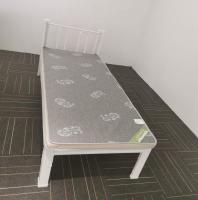 China Strong Metal Bedroom L1900mm Single Iron Bed For Students for sale