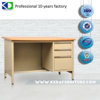China Knock Down Structure Office Table Desk With 25mm Wooden Desktop for sale