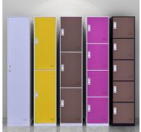 China Knocked Down 6 Door Steel Locker 1850x500x400mm Office Gym Storage Cabinet 43kgs for sale