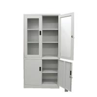 China Iron Cupboard 2 Door Metal File Cabinet Acid washed Surface for sale