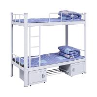China Knocked Down Metal Double Bunk Bed 0.42CBM School Furniture L2000xW900xH1800mm for sale