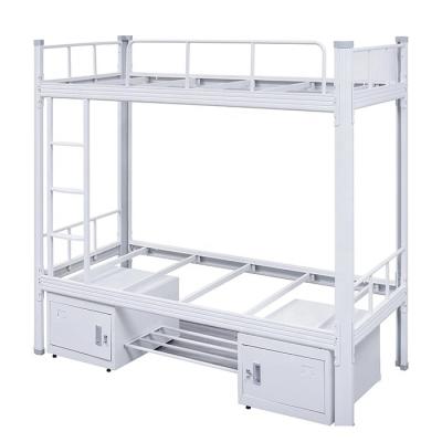 China Knocked Down Metal Double Bunk Bed 0.42CBM School Furniture L2000xW900xH1800mm for sale