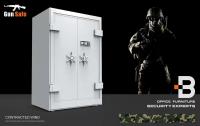 China Full Steel 10 Gun Security Cabinet H1300mm Military Weapons Safe Locker with Electronic Lock for sale