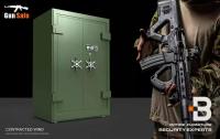 China Full Steel 10 Gun Security Cabinet H1300mm Military Weapons Safe Locker with Electronic Lock for sale