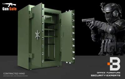 China Full Steel 10 Gun Security Cabinet H1300mm Military Weapons Safe Locker with Electronic Lock for sale