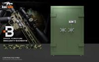 China Full Steel 10 Gun Security Cabinet H1300mm Military Weapons Safe Locker with Electronic Lock for sale