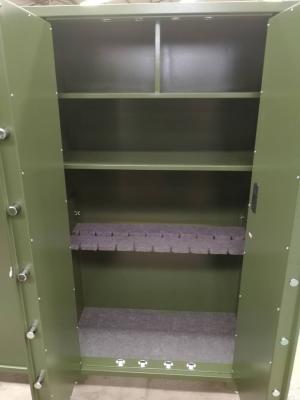 China 5 Rifles Fireproof Gun Safe 1500mm Height Steel Gun Cabinet with 2mm Body for sale