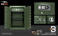 China 5 Rifles Fireproof Gun Safe 1500mm Height Steel Gun Cabinet with 2mm Body for sale