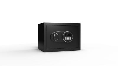 China Home Black Metal Safe Box Cabinet 4mm Cold Rolled Steel Plate Fingerprint Lock for sale