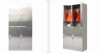 China 304 Stainless Steel 6 Door Locker Storage Cabinet 185cm Height for Clean Room for sale