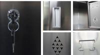 China 304 Stainless Steel 6 Door Locker Storage Cabinet 185cm Height for Clean Room for sale