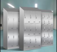 China 9 Compartment Stainless Steel Storage Locker 1200x500x1800mm SS201 Bathroom Cabinet for sale