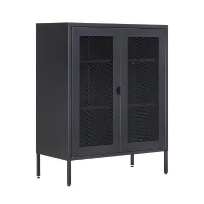 China H1015mm Modern Steel Sideboard Storage Cabinet 800x400mm Cold Rolled Steel for sale