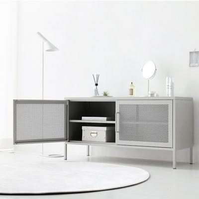 China Modern 1.2mm Steel TV Stand Cabinet Metal Living Room Apartment KD-088 for sale
