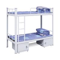 China Steel Bunk Bed L2000xW900xH1800mm Adult Student Metal Bunk Bed for School Dormitory for sale