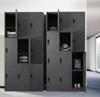 China Heavy Duty Steel Locker 5mm Thin Frame 53kg 4 6 9 Doors Customizable for sale