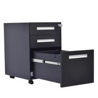China Lockable Metal Antitilt Steel Mobile Pedestal Vertical Storage Small Drawer for sale