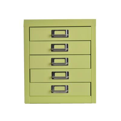 China Keda 5 Drawer Vertical Filing Cabinet Metal Office Card Cabinet W279 D380 H328mm for sale