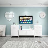 China Modern Metal TV Stand Living Room Cabinet Cold Rolled Steel 0.5-1.2mm KD for sale