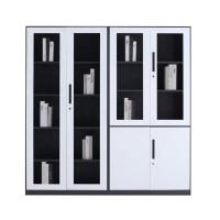 China SPCC Cold Rolled Steel Filing Cabinet 0.6mm Thickness H1850mm with Glass Door for sale