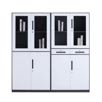 China SPCC Cold Rolled Steel Filing Cabinet 0.6mm Thickness H1850mm with Glass Door for sale