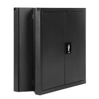 China Black Folding Steel Storage Cabinet 0.6mm Cold Roll Steel H805xW700xD350mm for sale