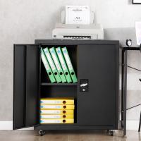 China Black Folding Steel Storage Cabinet 0.6mm Cold Roll Steel H805xW700xD350mm for sale