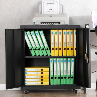China Black Folding Steel Storage Cabinet 0.6mm Cold Roll Steel H805xW700xD350mm for sale