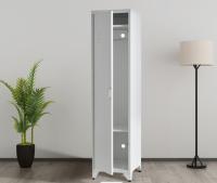 China Steel Storage Locker H1850mm Flat Pack 0.05 CBM Single Door with Legs for sale