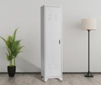 China Pink Bedroom Steel Storage Locker Standing Legs Vertical Clothes Storage Locker for sale