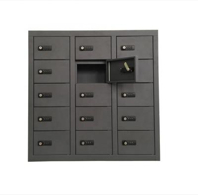 China 25 Door Metal Cell Phone Locker 0.5-1.8mm Cold Rolled Steel Employee Storage for sale