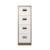 China Steel 4 Drawer Filing Cabinet 460x620x1331mm Cold Rolled Steel Office Storage for sale