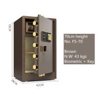 China KEDA BS-2 All Steel Fingerprint Safe Box Cabinet 6 Point Locking Home Office for sale