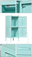 China Living Room 2 Doors Steel Storage Locker With Feet for sale