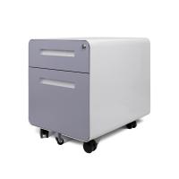China Steel 2 Drawer Mobile Pedestal Cabinet 0.6mm Cold Rolled Office Furniture for sale
