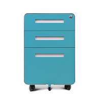 China Steel Mobile Pedestal 3 Drawer Cabinet H600mm W400mm D500mm Office Furniture for sale