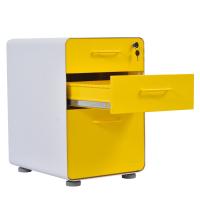 China Steel Mobile Pedestal 3 Drawer Cabinet H600mm W400mm D500mm Office Furniture for sale