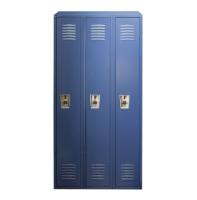 China 3 Compartment metal Staff Locker Cabinet Gym Storage Locker for sale