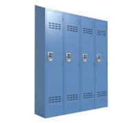 China 3 Compartment metal Staff Locker Cabinet Gym Storage Locker for sale