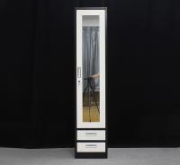 China Black And White Metal Wardrobe Lockers With 2 Drawer for sale