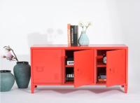 China Steel Storage Locker Cabinet 3 Door 6 Shelf Metal File Cabinet 123cm Office Hospital for sale