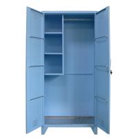 China Knock Down Metal Locker Shelves For Mop And Tower Bar for sale