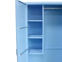 China Knock Down Metal Locker Shelves For Mop And Tower Bar for sale