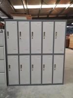 China 6 Door Steel Locker Cabinet 900x400x1850mm Metal Storage Lockers for Changing Room for sale