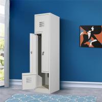 China Steel Military Wardrobe Locker Office Vertical Two Person Steel Locker Wardrobe 380x500x1800mm for sale
