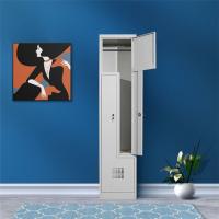 China Pink Bedroom Steel Storage Locker Standing Legs Vertical Clothes Storage Locker for sale