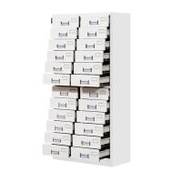 China 22 Doors Steel Storage Locker 1850mm Height Cold Rolled Steel Cabinet KD Structure for sale