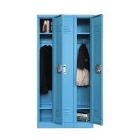 China 3 Door Steel Locker H1850 x W920 x D450mm Cold Rolled Steel Powder Coated for Gym School Military for sale
