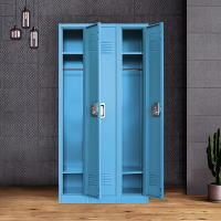 China 3 Door Steel Locker H1850 x W920 x D450mm Cold Rolled Steel Powder Coated for Gym School Military for sale
